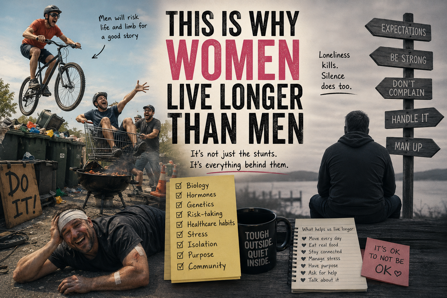 This Is Why Women Live Longer Than Men – Cheese & Jam